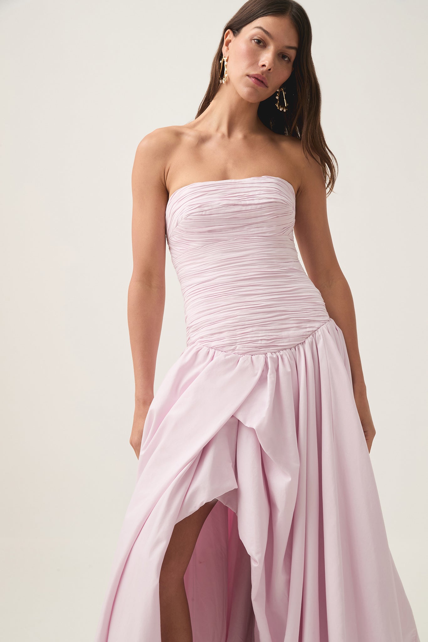 Violette Bubble Hem Maxi Dress | Pastel Pink | Aje – Aje AU
