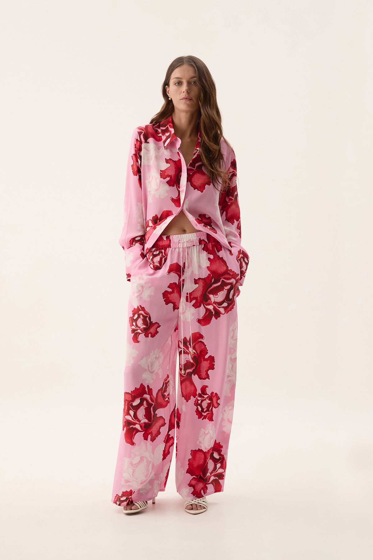 Atomic Silk Relaxed Pant | Pink Boldly Blooming | Aje – Aje AU