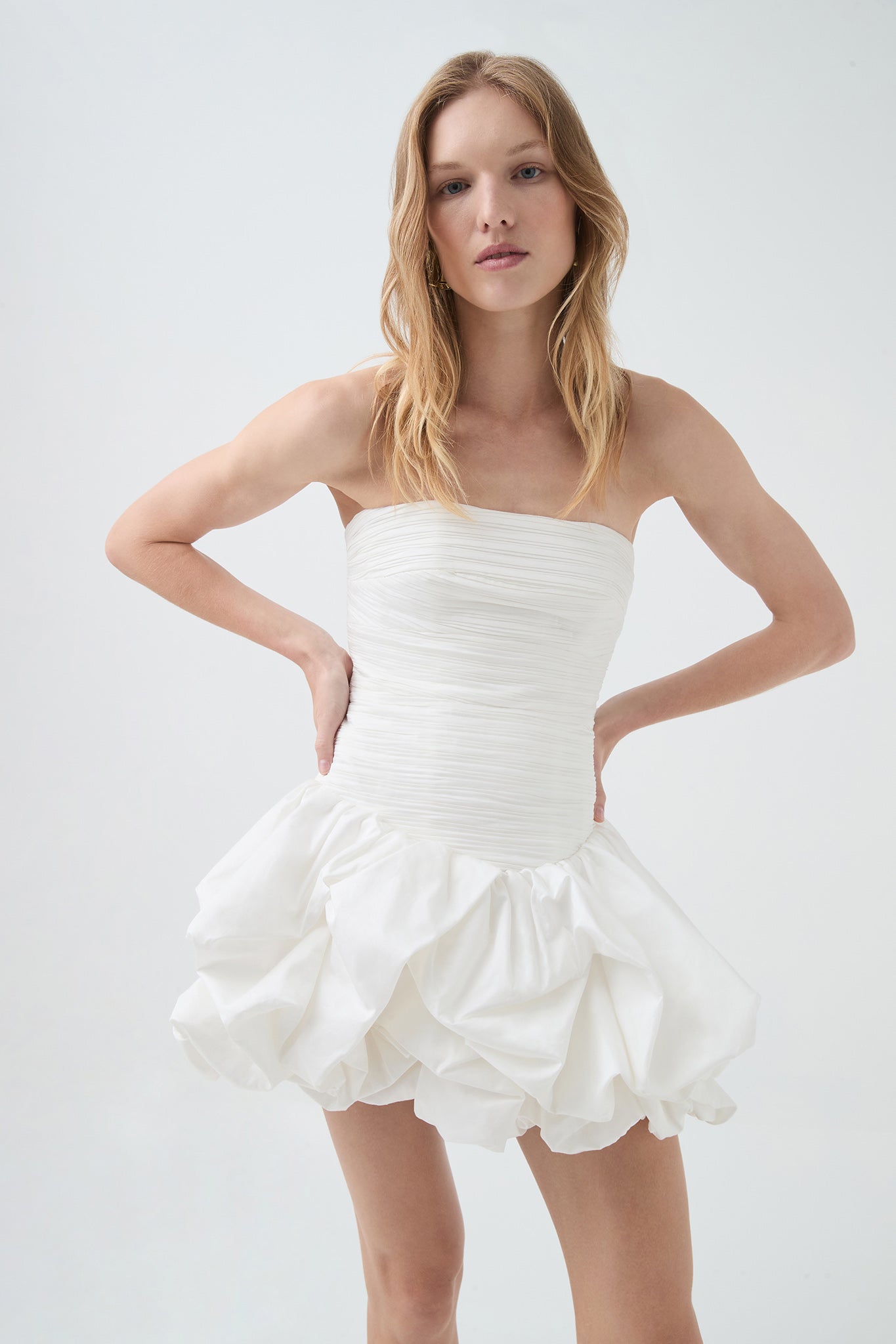 Violette Bubble Hem Mini Dress | Ivory | Aje – Aje AU