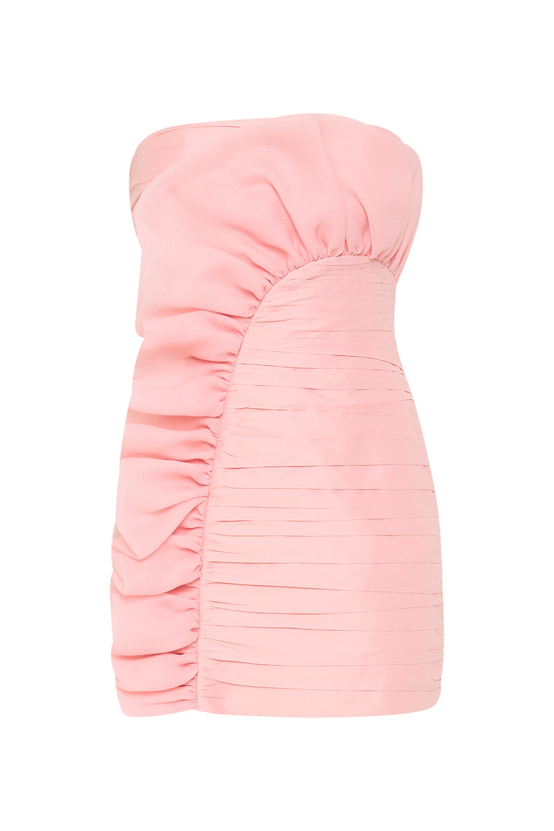 Telma Ruffle Micro Mini Dress | Pink Quartz | Aje – Aje AU