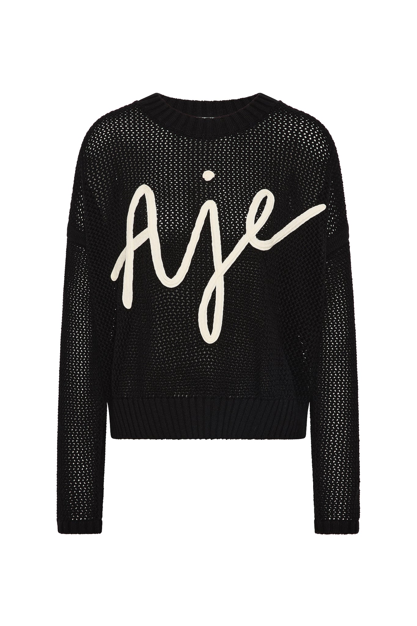 Mural Oversized Logo Jumper | Black & Ivory | Aje – Aje AU