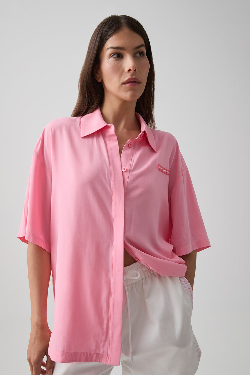 Relaxed Light Weight Shirt 443 | PINCHED PINK | AJE ATHLETICA – Aje AU