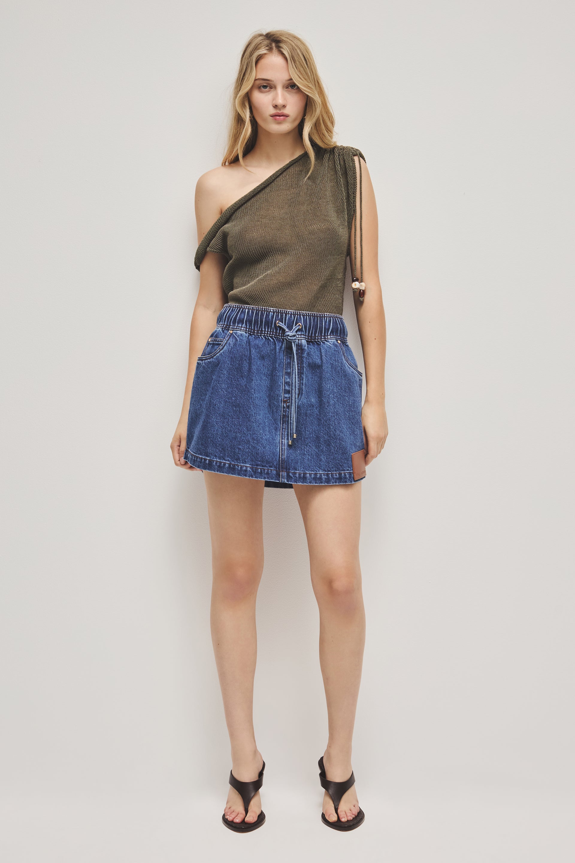 Flynn Denim Mini Skirt – Aje AU