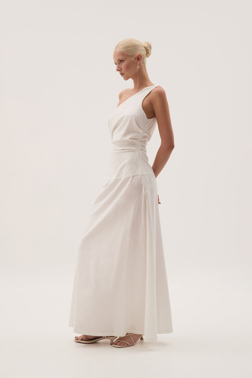 Daze One Shoulder Maxi Dress | White | Aje Studio – Aje AU