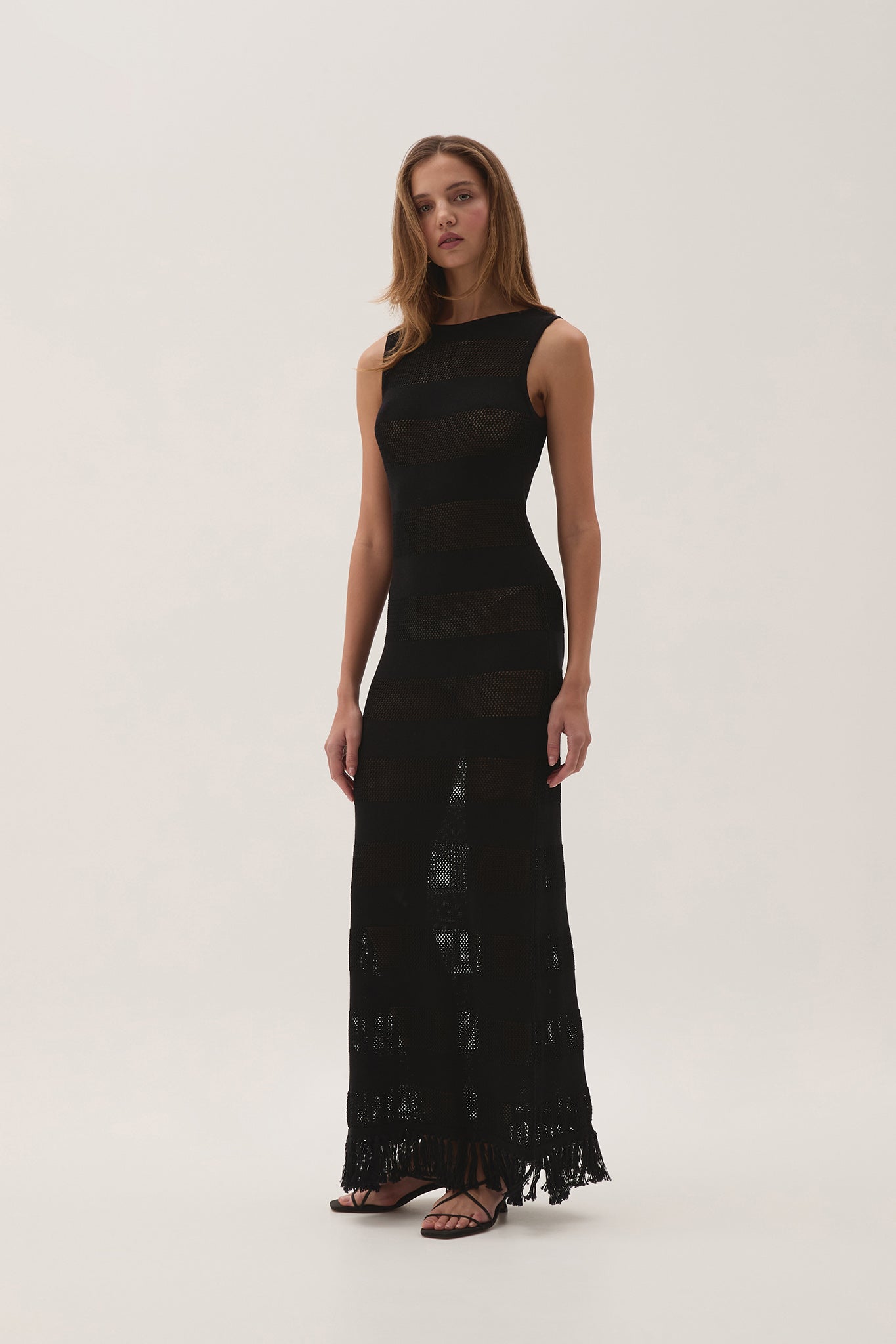Bather Open Knit Dress | Black | Aje Studio – Aje AU