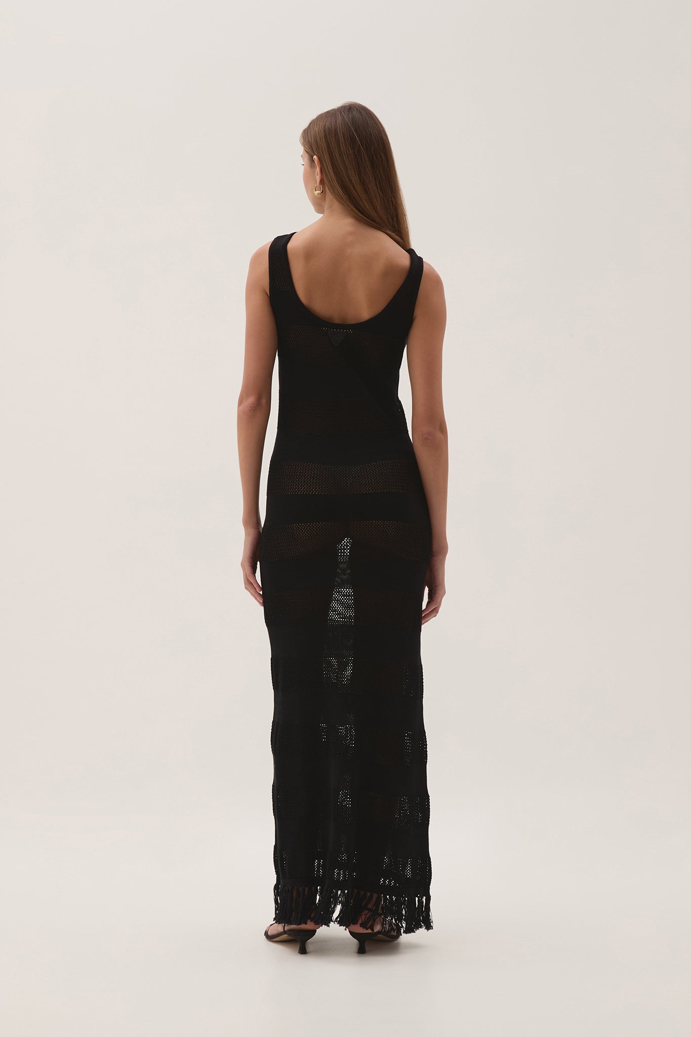 Bather Open Knit Dress | Black | Aje Studio – Aje AU
