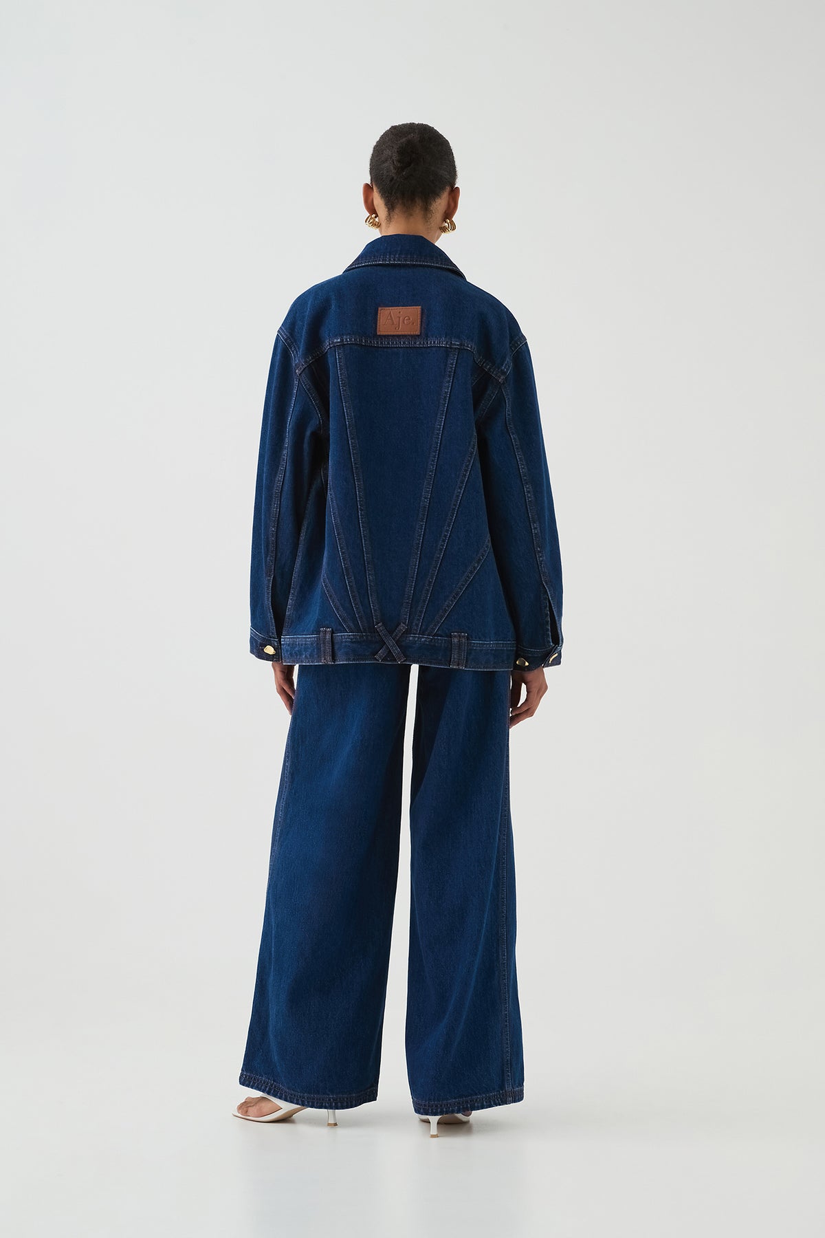 Carmen Denim Jacket | Washed Indigo | Aje – Aje AU