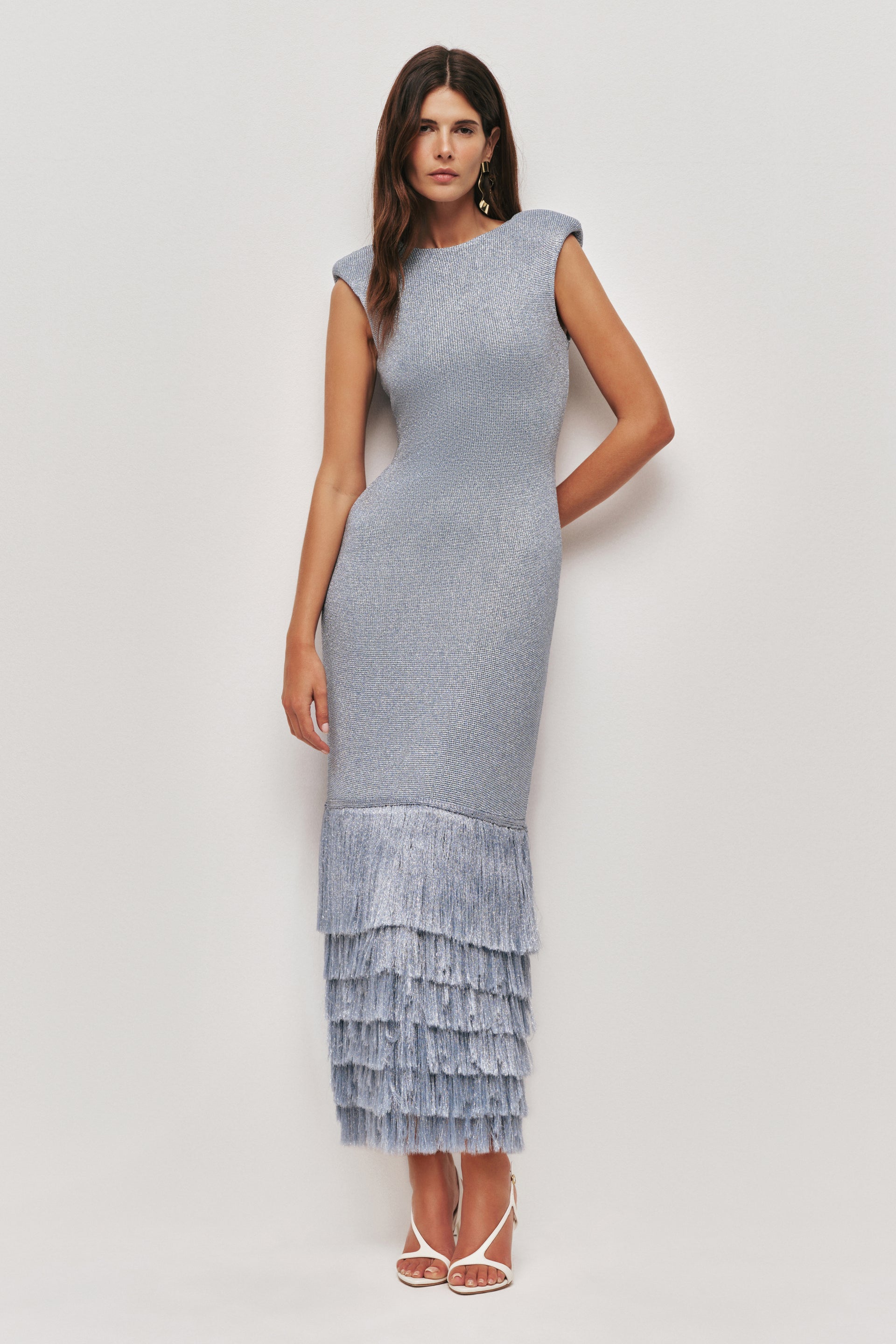 Breeze Knit Midi Dress | Pale Blue | Aje – Aje AU