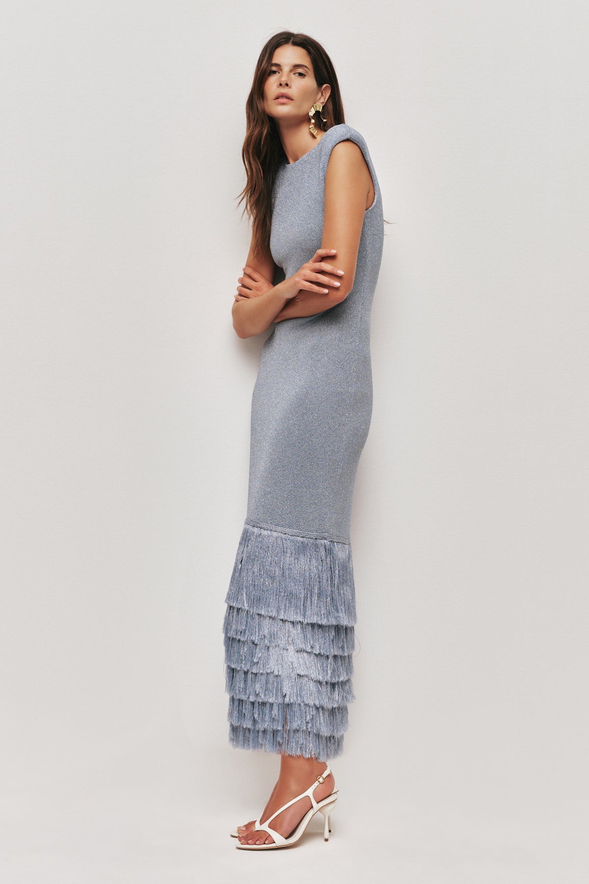 Breeze Knit Midi Dress | Pale Blue | Aje – Aje AU