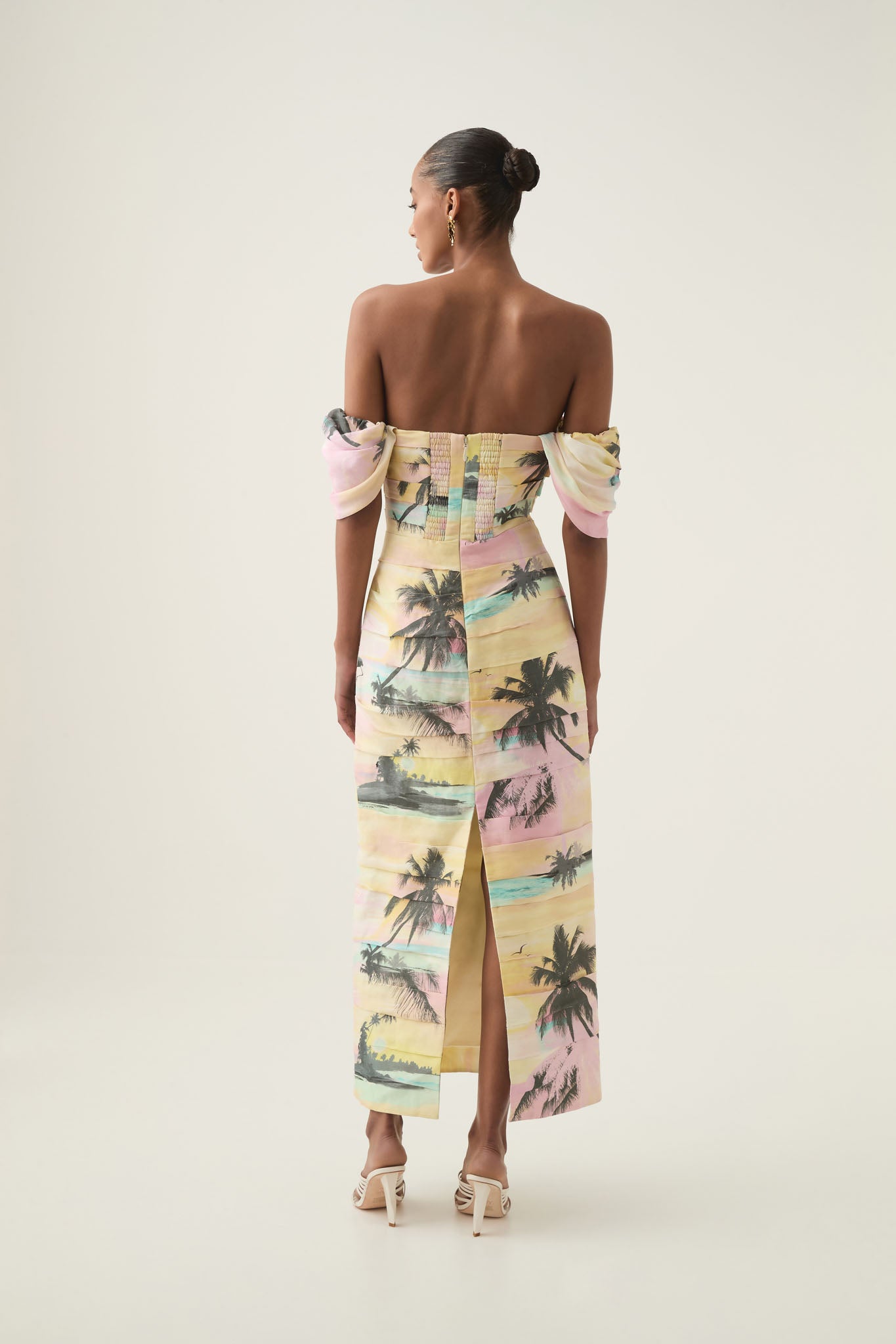 Zara Gathered Maxi Dress | Sunset Sky | Aje – Aje AU