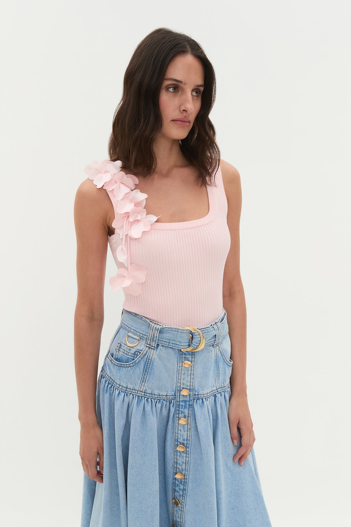 Camille Flower Tank | Soft Pink | Aje – Aje AU