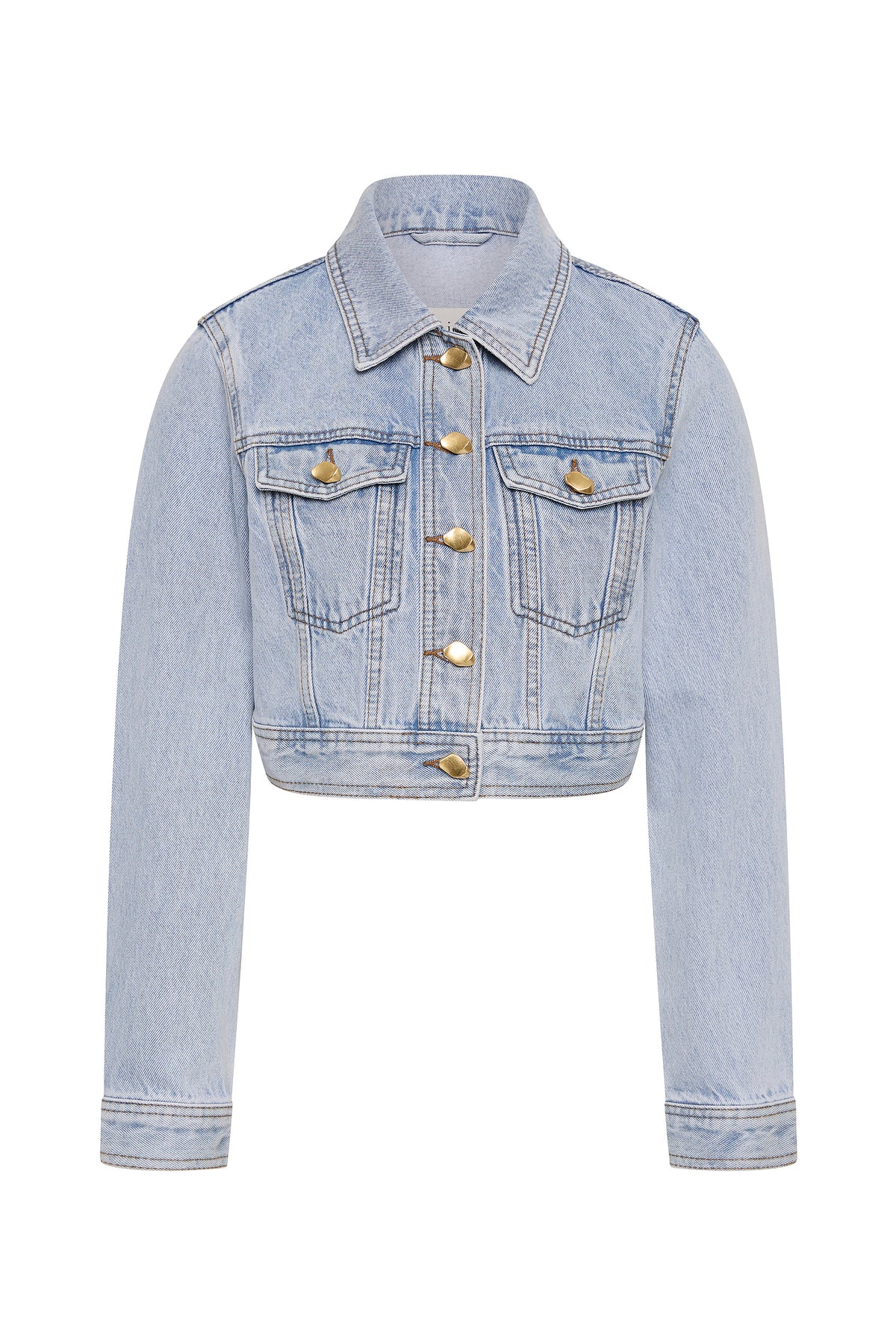 Kai Denim Cropped Jacket | Light Wash Blue | Aje – Aje AU