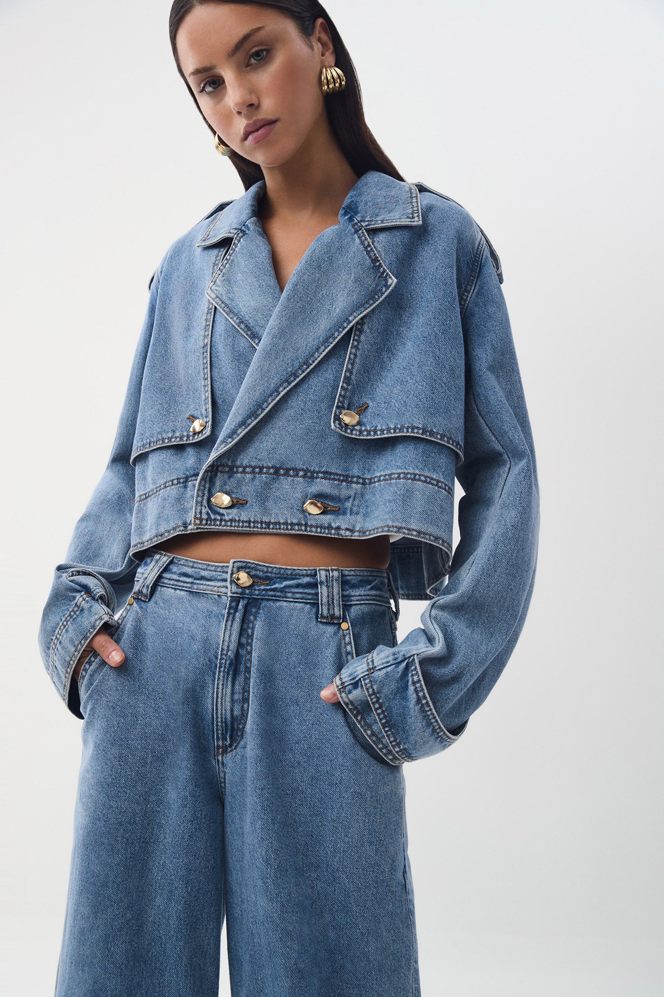 Holland Denim Jacket | Coastal Wash | Aje – Aje AU