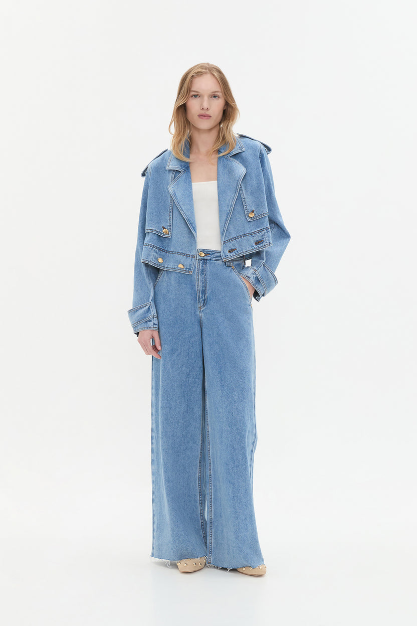 Holland Denim Jacket | Coastal Wash | Aje – Aje AU