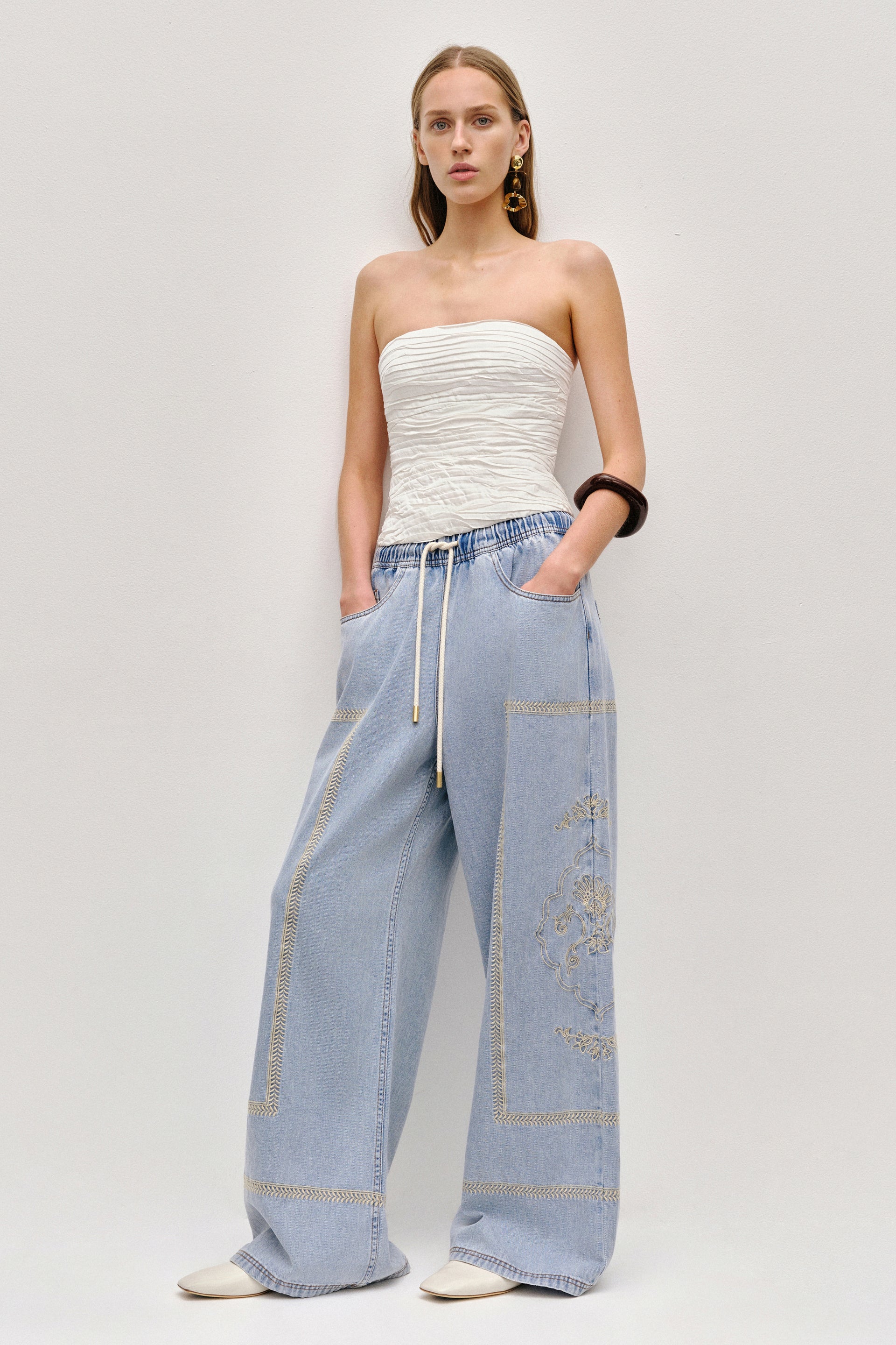 Lotus Denim Jean | Light Sky Wash | Aje – Aje AU