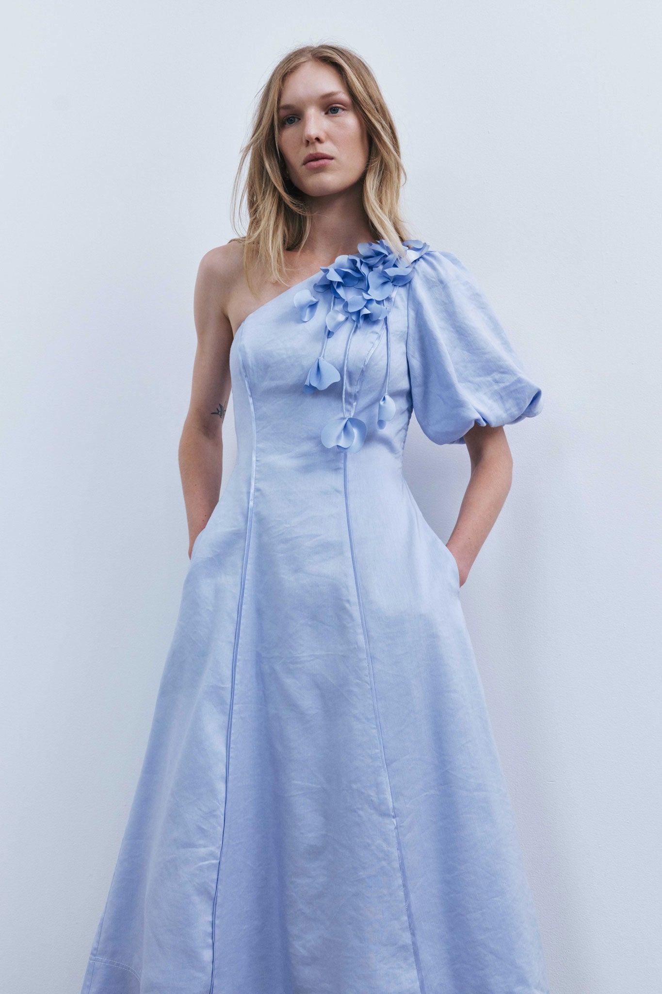 Camille Midi Dress | Pale Blue | Aje – Aje AU
