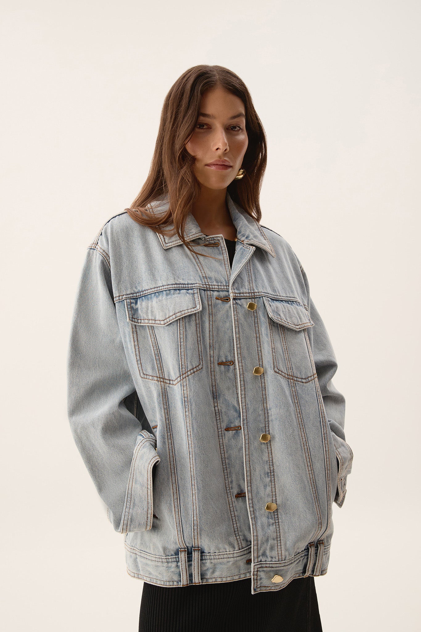 Coast Denim Jacket | Light Sky Wash | Aje – Aje AU