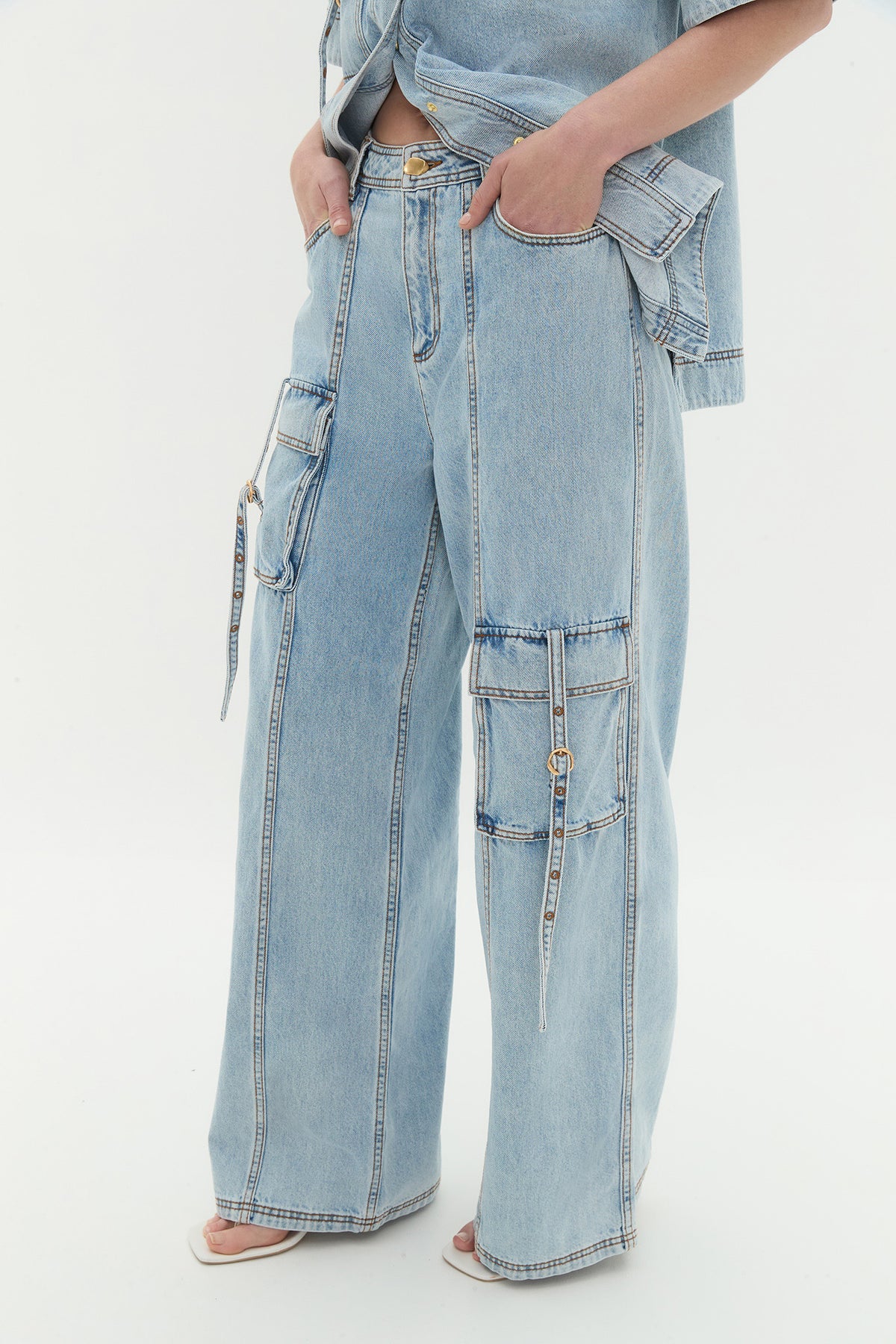 Juno Cargo Jeans | Sea Spray Wash | Aje – Aje AU