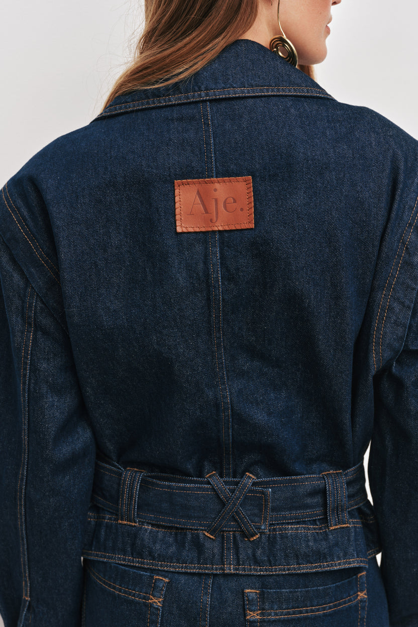 Amara Hardware Denim Jacket | Indigo Wash | Aje – Aje AU