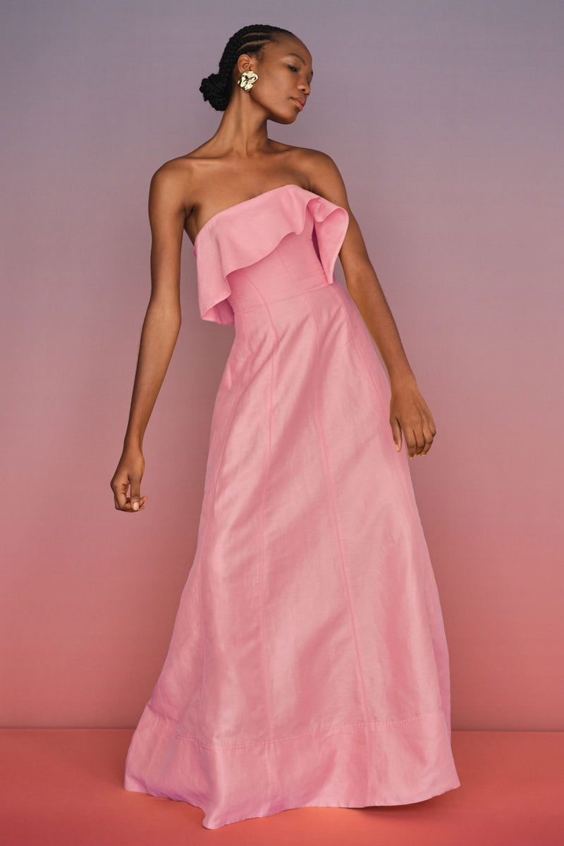 Shallows Strapless Gown | Bon Bon Pink | Aje – Aje AU