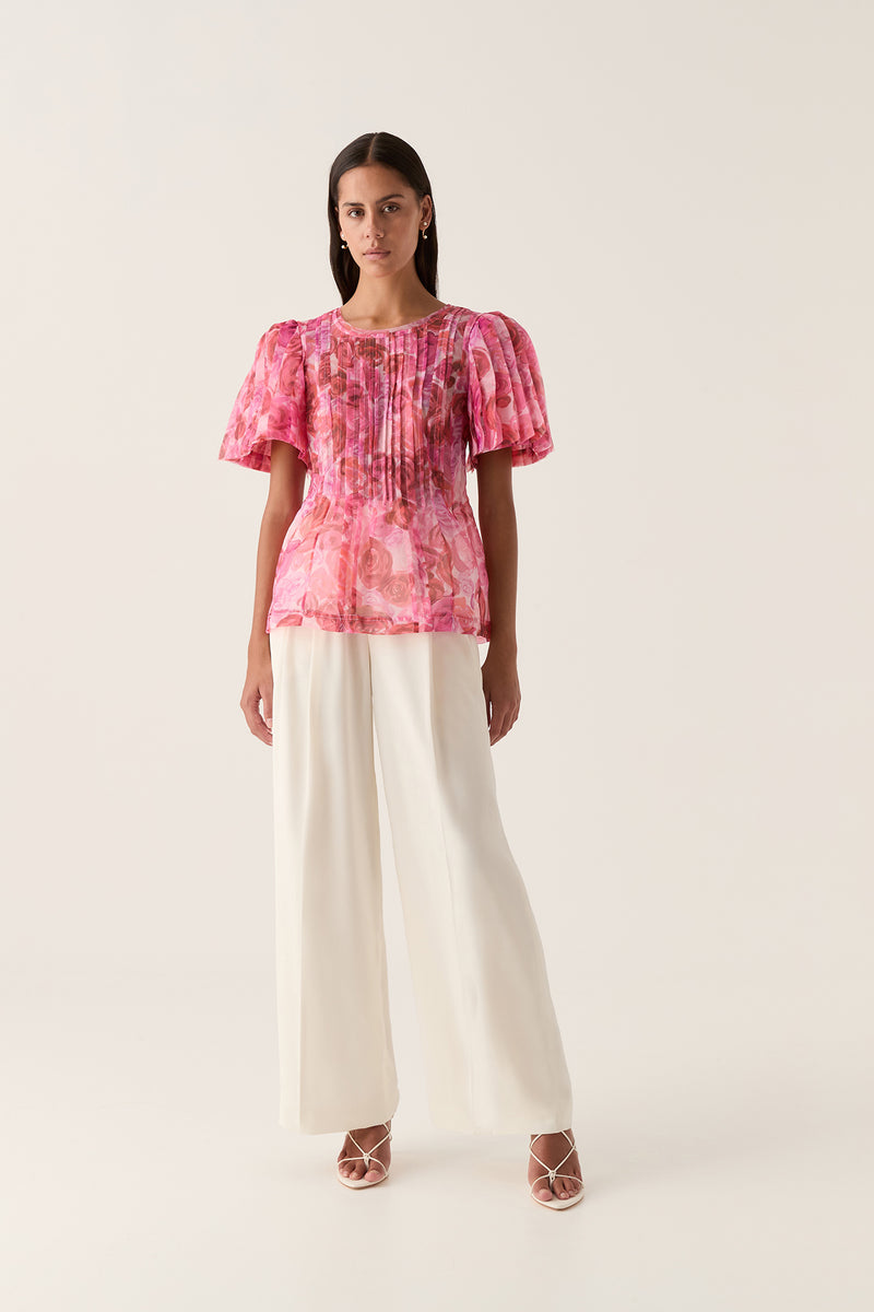 Stella Linear Ruffle Top | Misty Rose | Aje – Aje AU