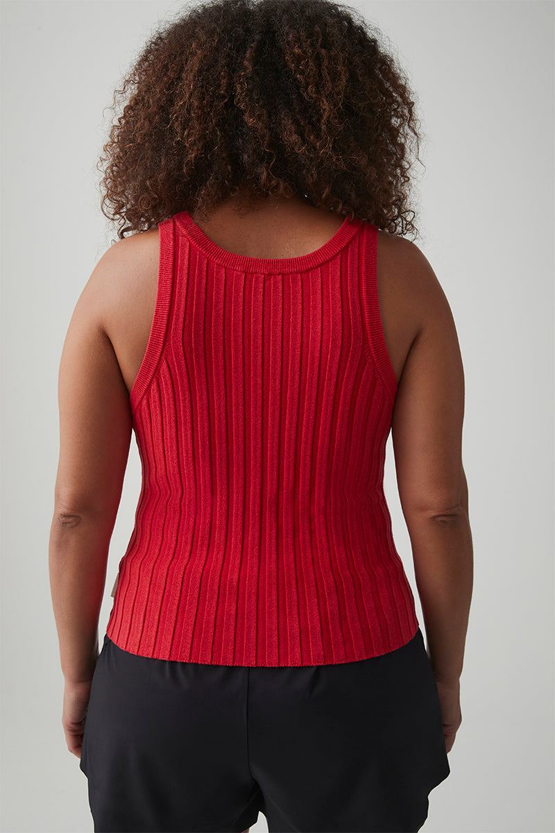 Hydra Racer Rib Tank 107 | PASSIONATE RED | AJE ATHLETICA – Aje AU