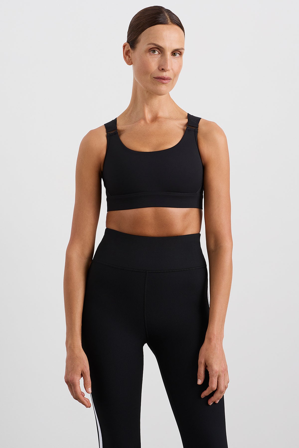Logo Crossback Sports Bra 395 | BLACK | AJE ATHLETICA – Aje AU