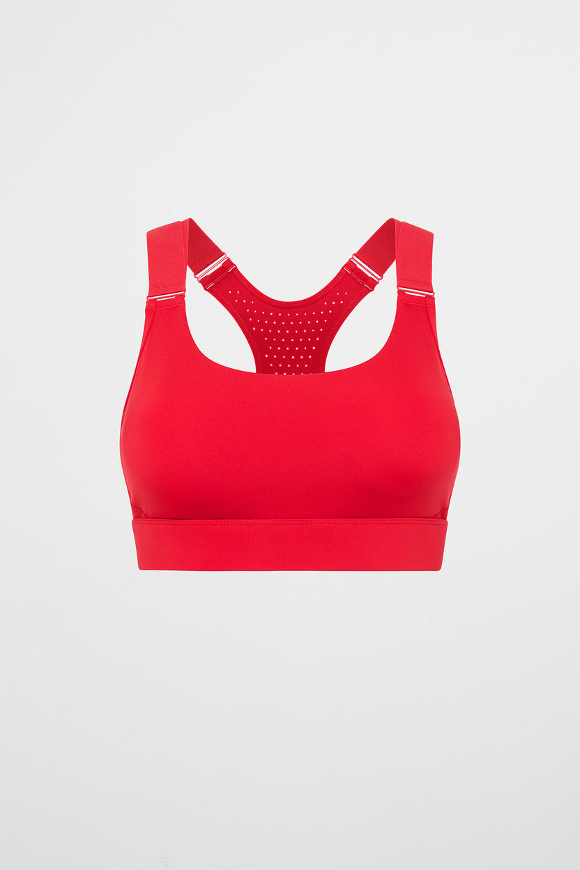 Logo Crossback Sports Bra 395 | PASSIONATE RED | AJE ATHLETICA – Aje AU