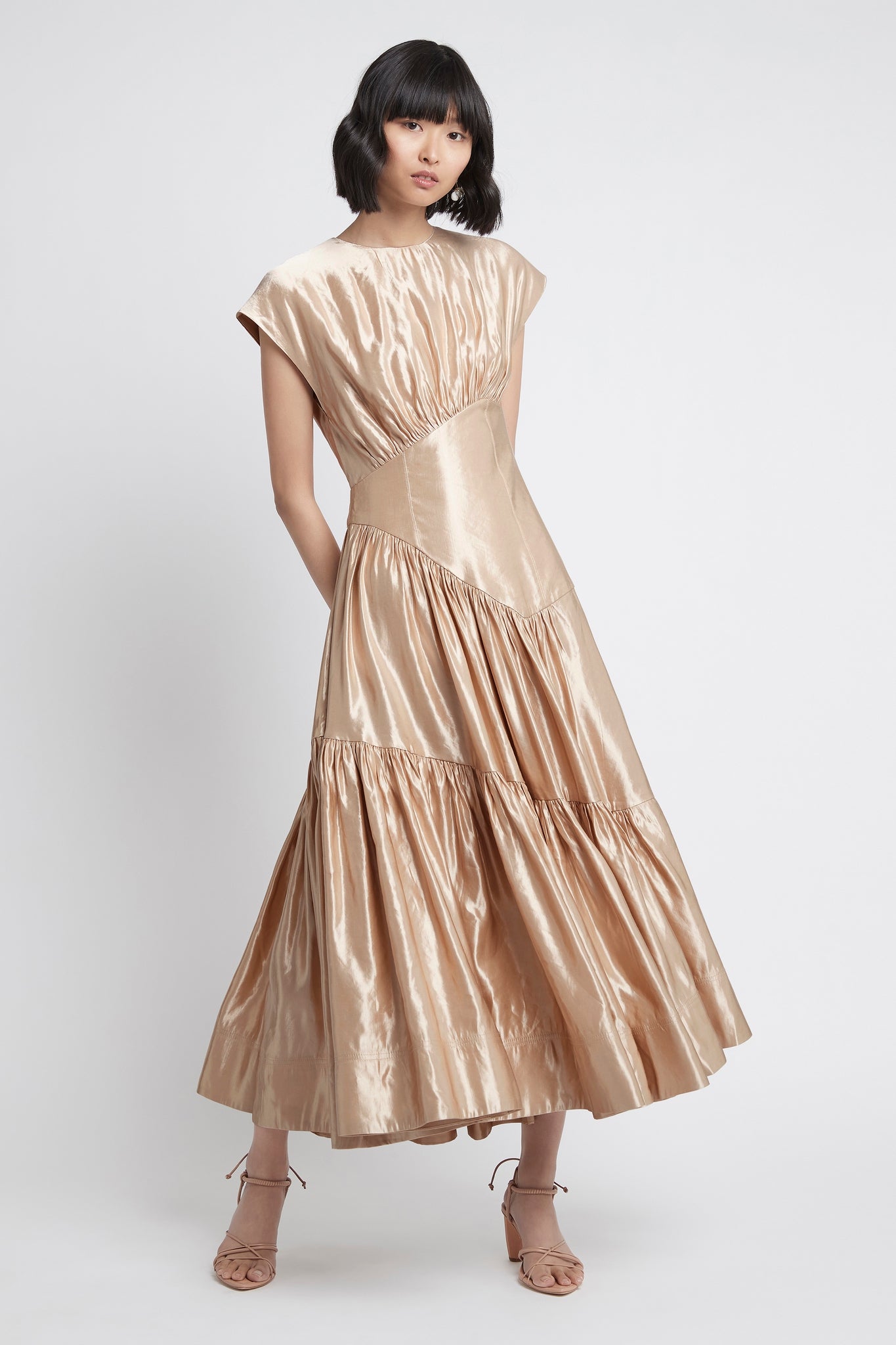 Serendipity Reflection Midi Dress | Champagne | Aje – Aje AU